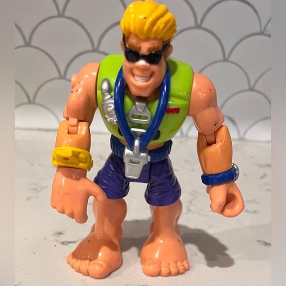 Mattel | Toys | Mattel Vintage Rescue Hero Sandy Beach Action Figure ...